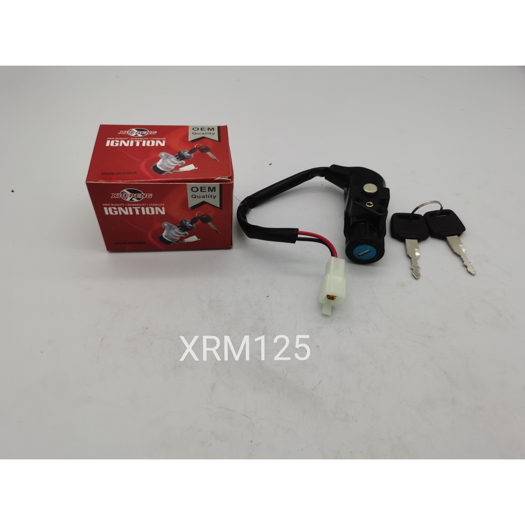 MOTORCYCLE IGNITION SWITCH OEM QAULITY W/ KEY FOR XRM 125 | Shopee ...