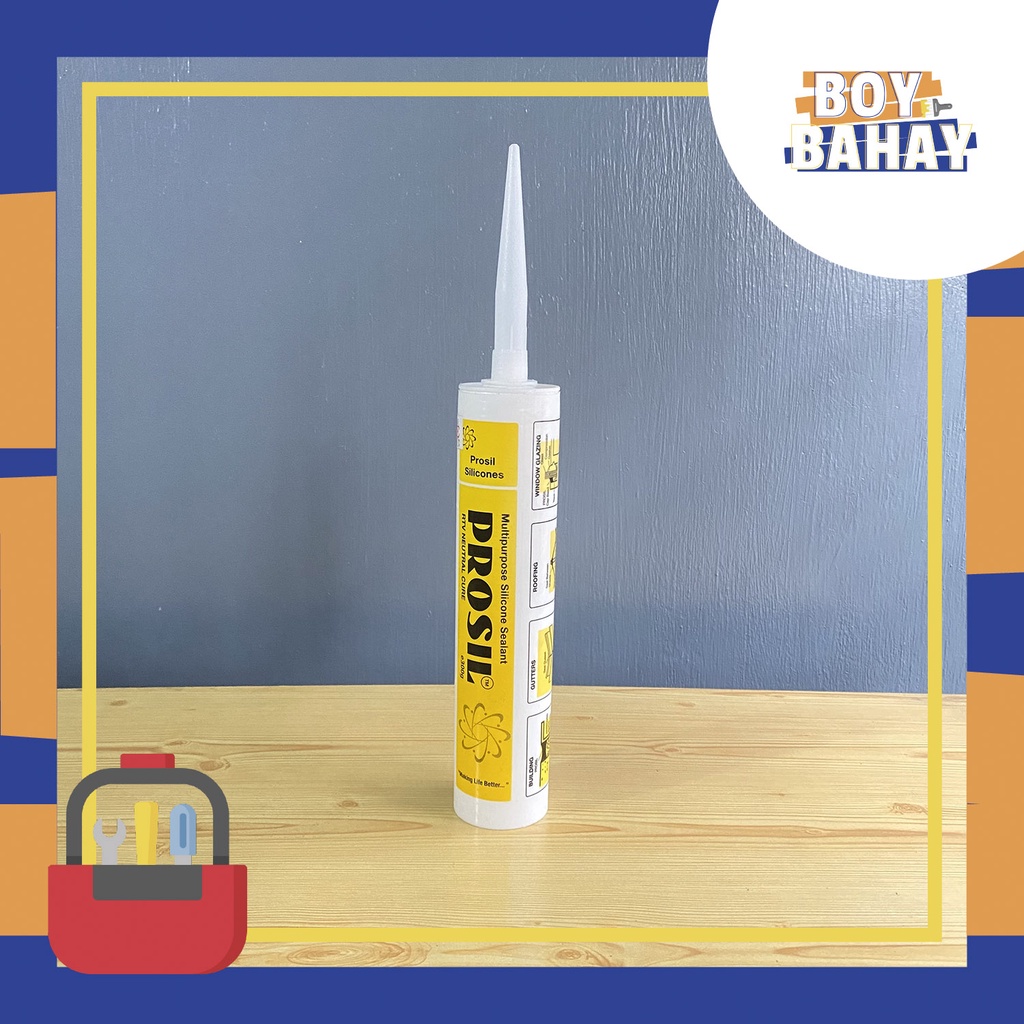 Prosil Silicone Clear Sealant (With Or Without Caulking Gun) | Shopee ...