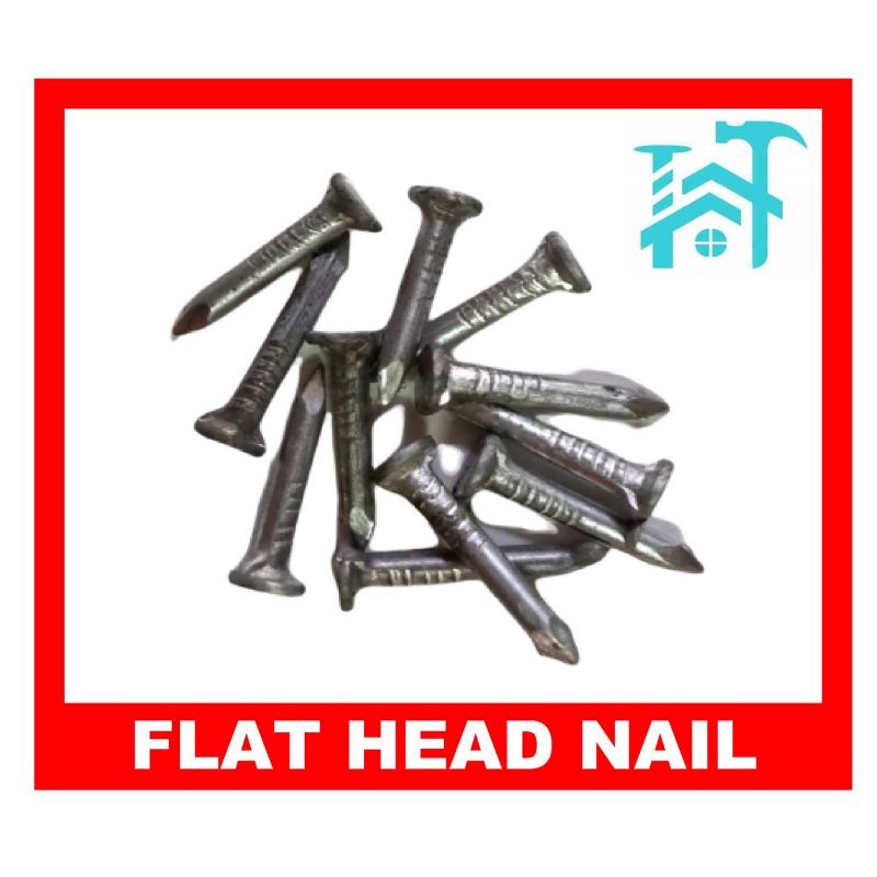 FLAT HEAD NAILS 1" & 1-1/2" | Shopee Philippines