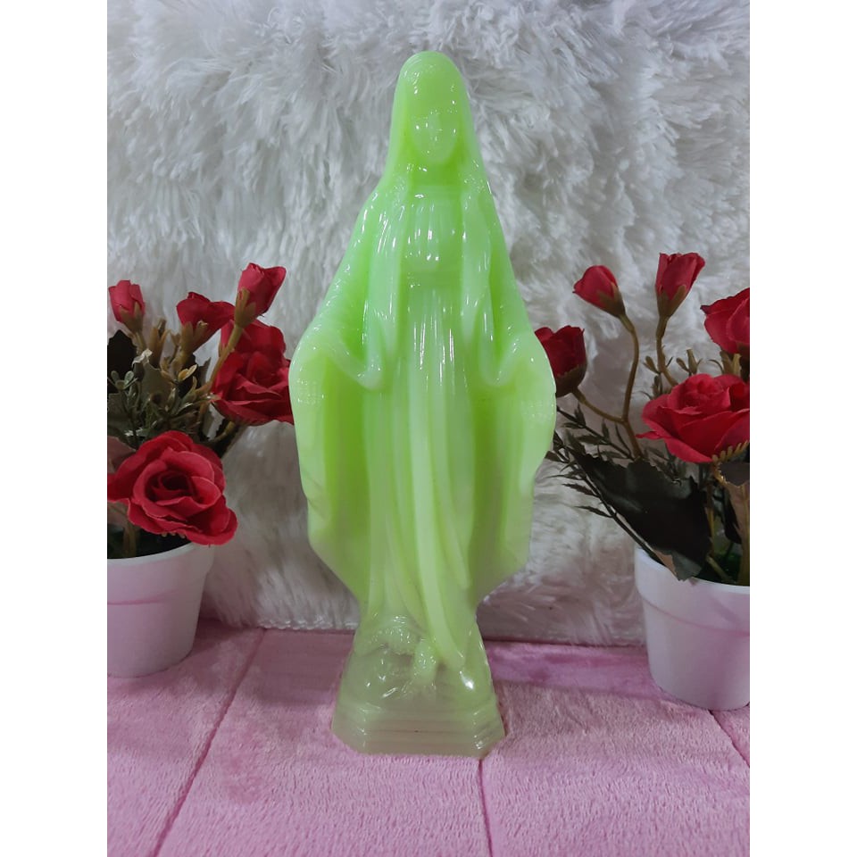 MAMA MARY STATUE LUMINOUS ( GLOW IN THE DARK ) RELIGIOUS CATHOLIC/25CM ...