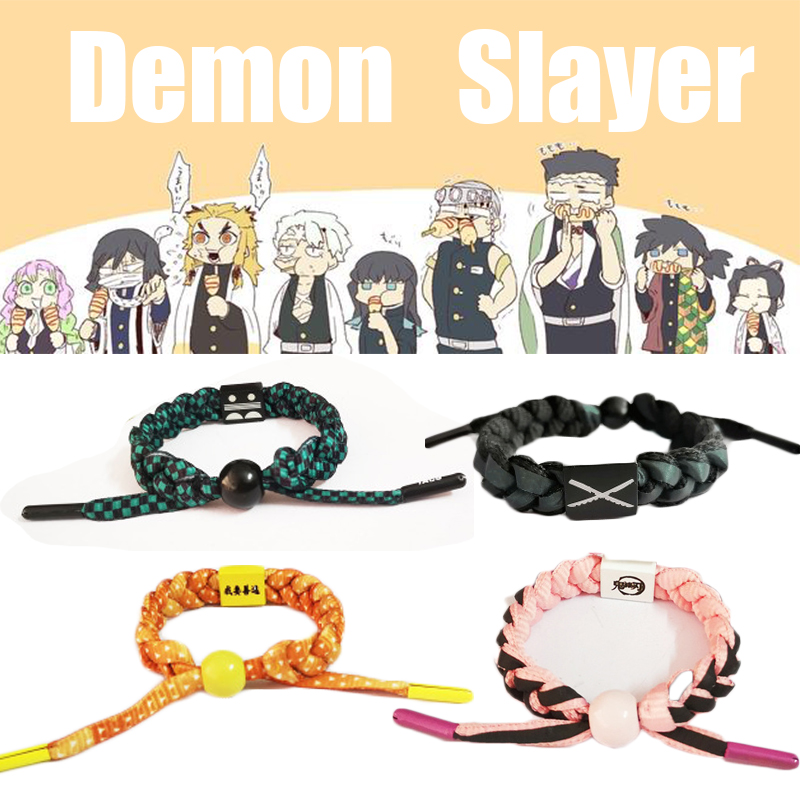 DEMON SLAYER Bracelet Anime Weave Bracelet Tanjirou Nezuko Zenitsu ...