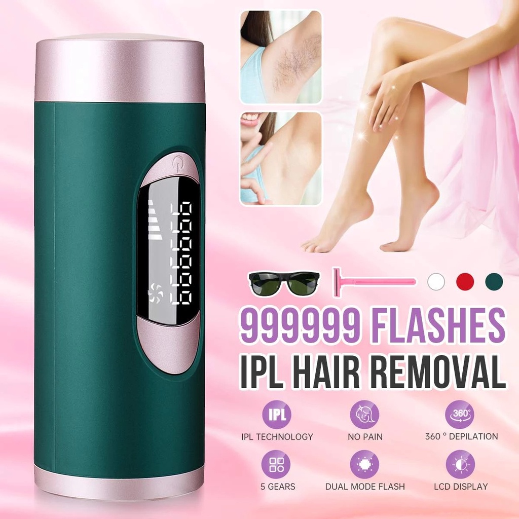 IPL Painless Electric Laser Epilator Female Permanent Whole Body Flash ...