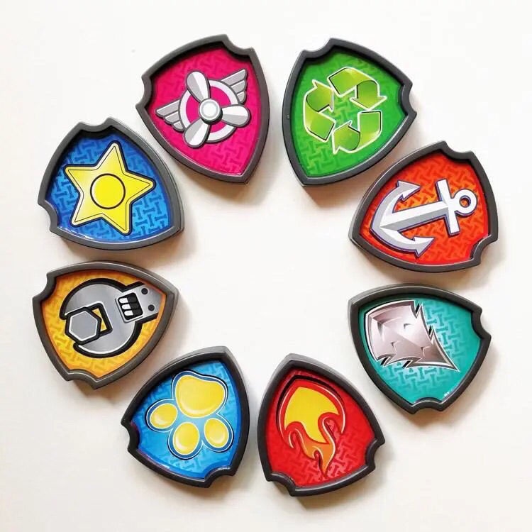 paw patrol Toy Dog Tag Wangwang 8 Styles Full Set Wearable Shield Badge ...
