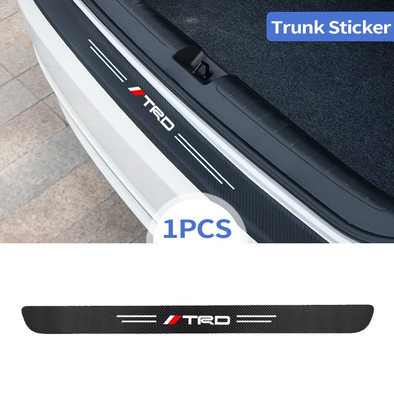 For Toyota TRD Carbon Fiber Car Door Sticker Protector Auto Threshold ...