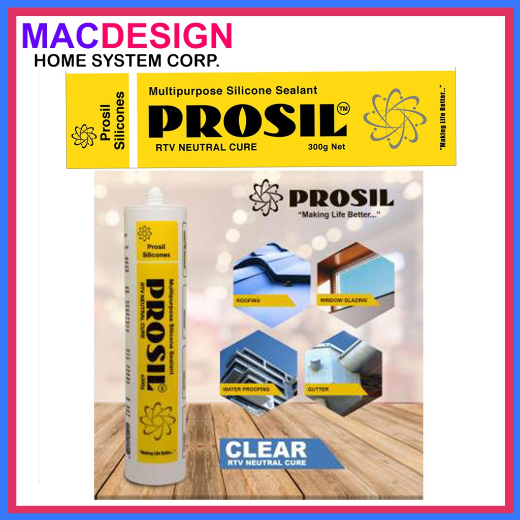 Prosil Silicone Sealant Clear(Recommended) | Shopee Philippines
