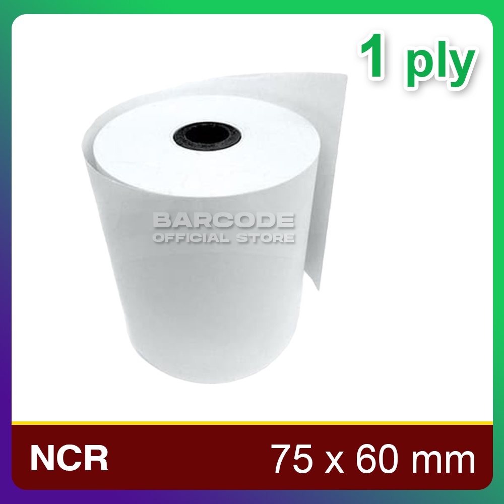 Ncr Receipt Paper 75x60 mm (1 Ply) for EPSON TMU 220 Printer | Shopee ...