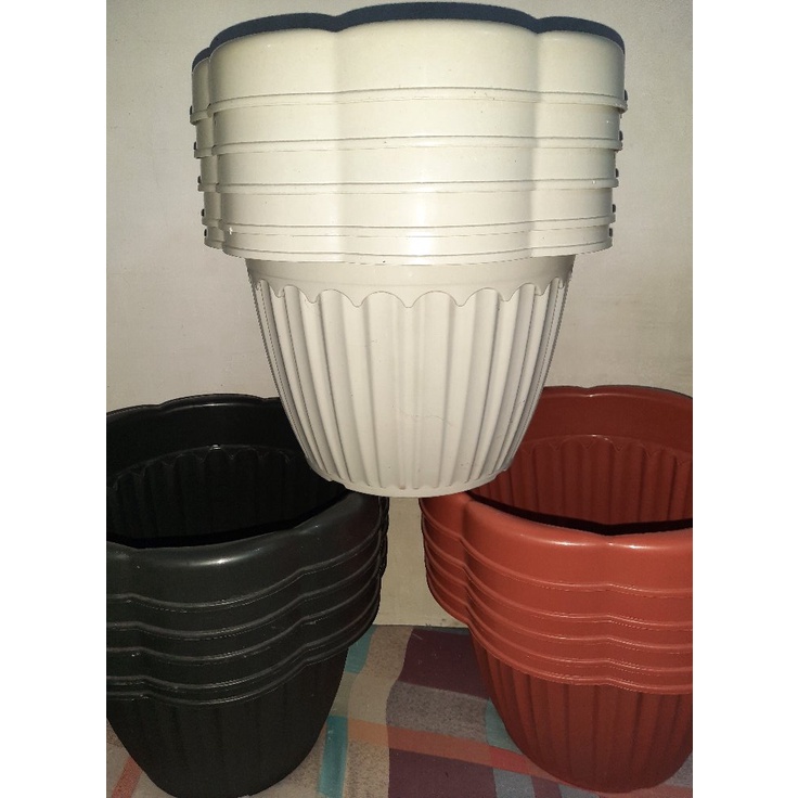 SET OF 5PCS BIG ROUND FLOWER POT (10.5x7.5 inches) - P65 EACH - paso ...