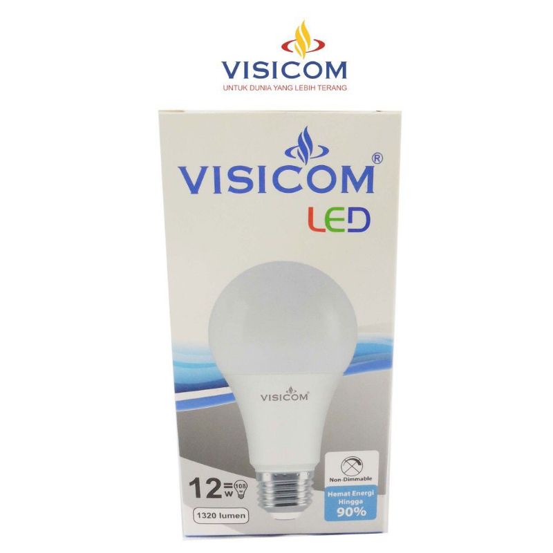 Led BULB LIGHT 12W 12WATT 12 VISICOM HB 1 YEAR WARRANTY ORIGINAL SNI ...