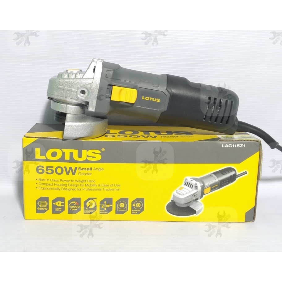 Lotus 650W Small Angle Grinder (LAG115Z1) | Shopee Philippines