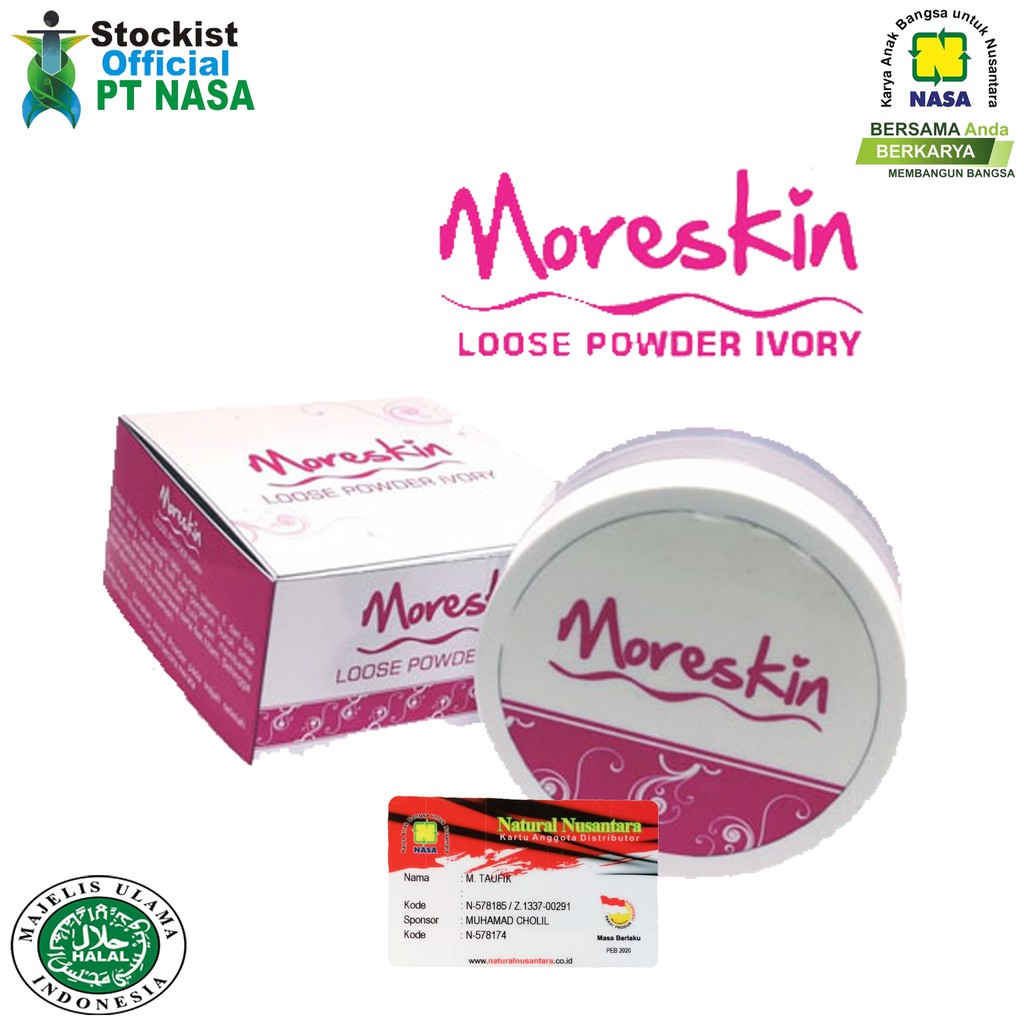 Moreskin Loose Powder Original Original Nasa /Stockist Official PT Nasa ...