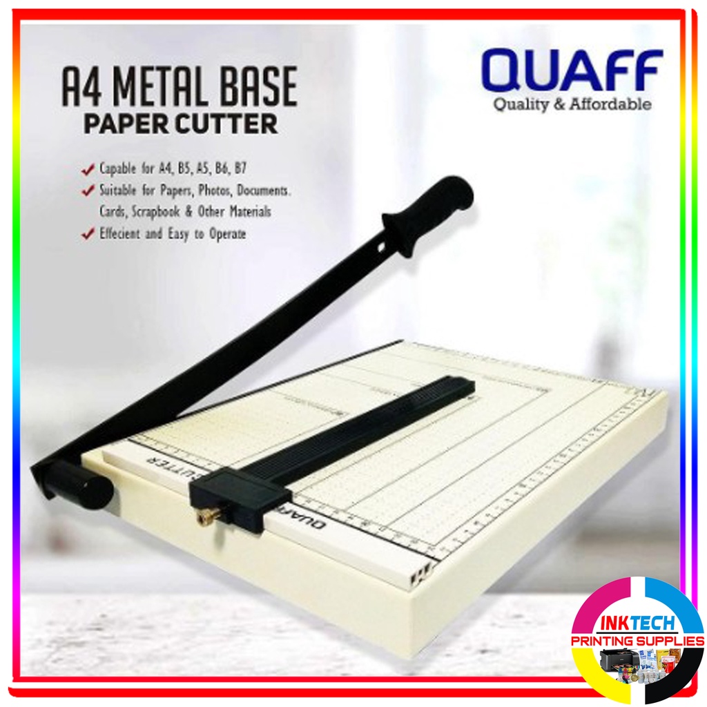 Quaff A4 Size paper cutter metal base | Shopee Philippines