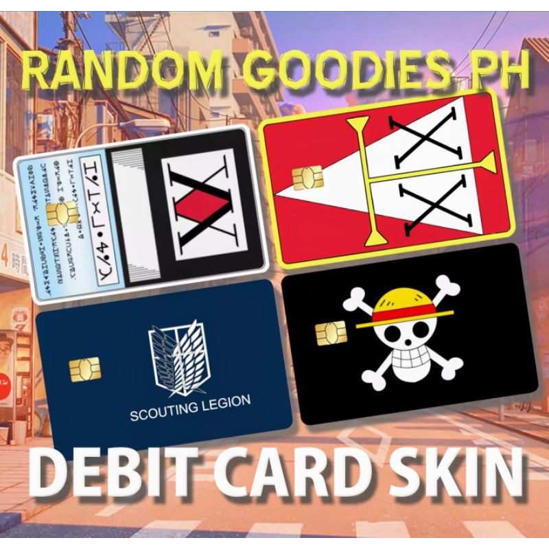Anime Hxh One Piece Card Skins Sticker (for ATM CARD) | Shopee Philippines
