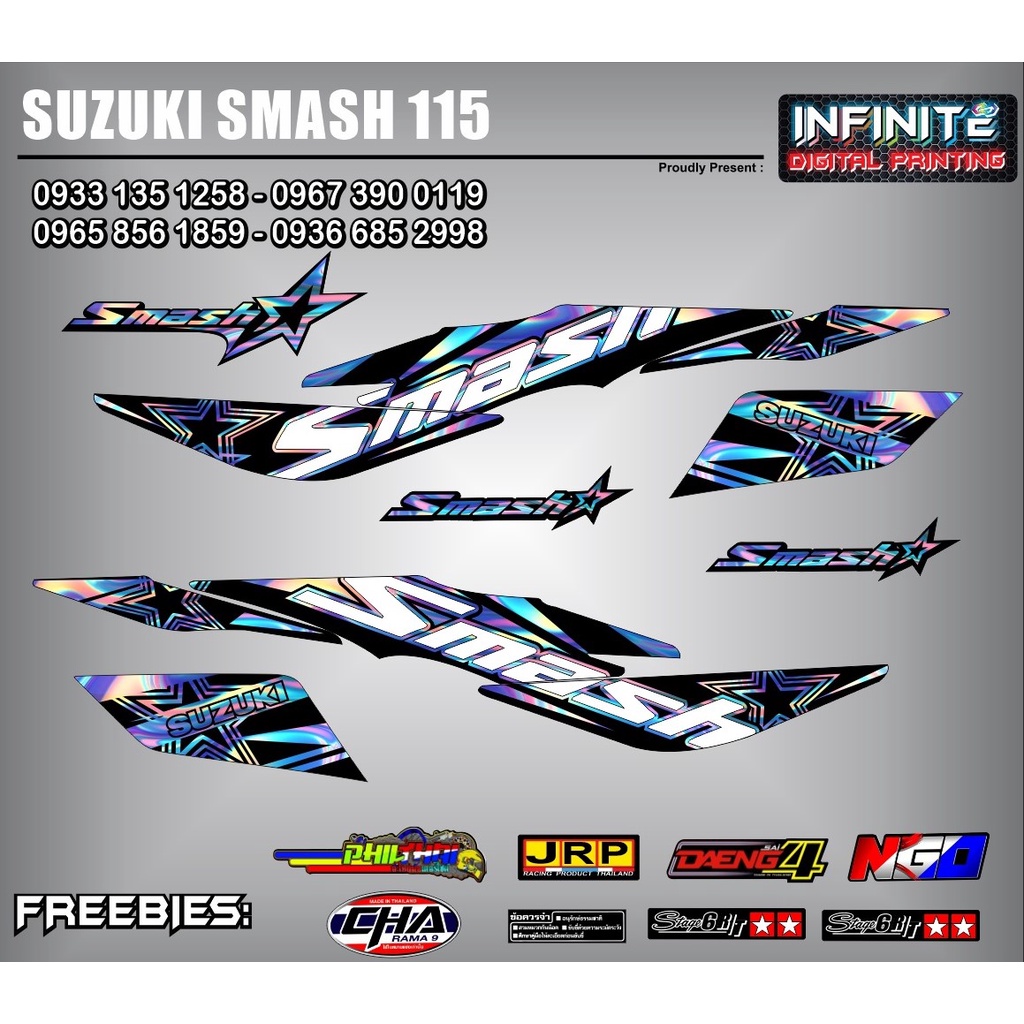 SMASH 115 DECALS STICKER ( LIMITED EDITION ) with freebies | Shopee ...