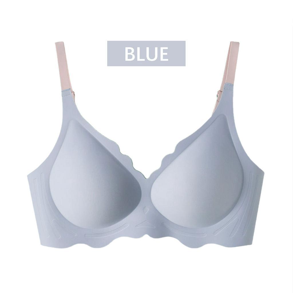 CatwaIk Fairy Ice Silk Seamless Bra for Women Wireless Underwear ...