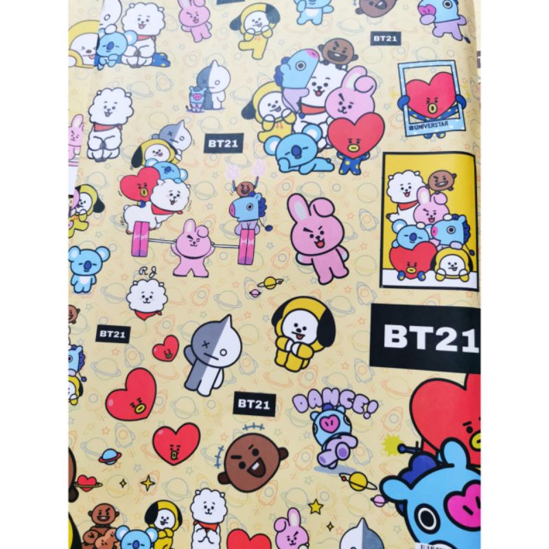 MINIMAL BT21 Gift Paper (MINIMUM 3 pcs) | Shopee Philippines