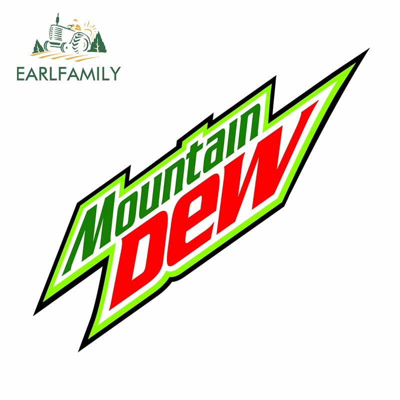 EARLFAMILY 13cm Mountain Dew Car Stickers Personality Amusing ...