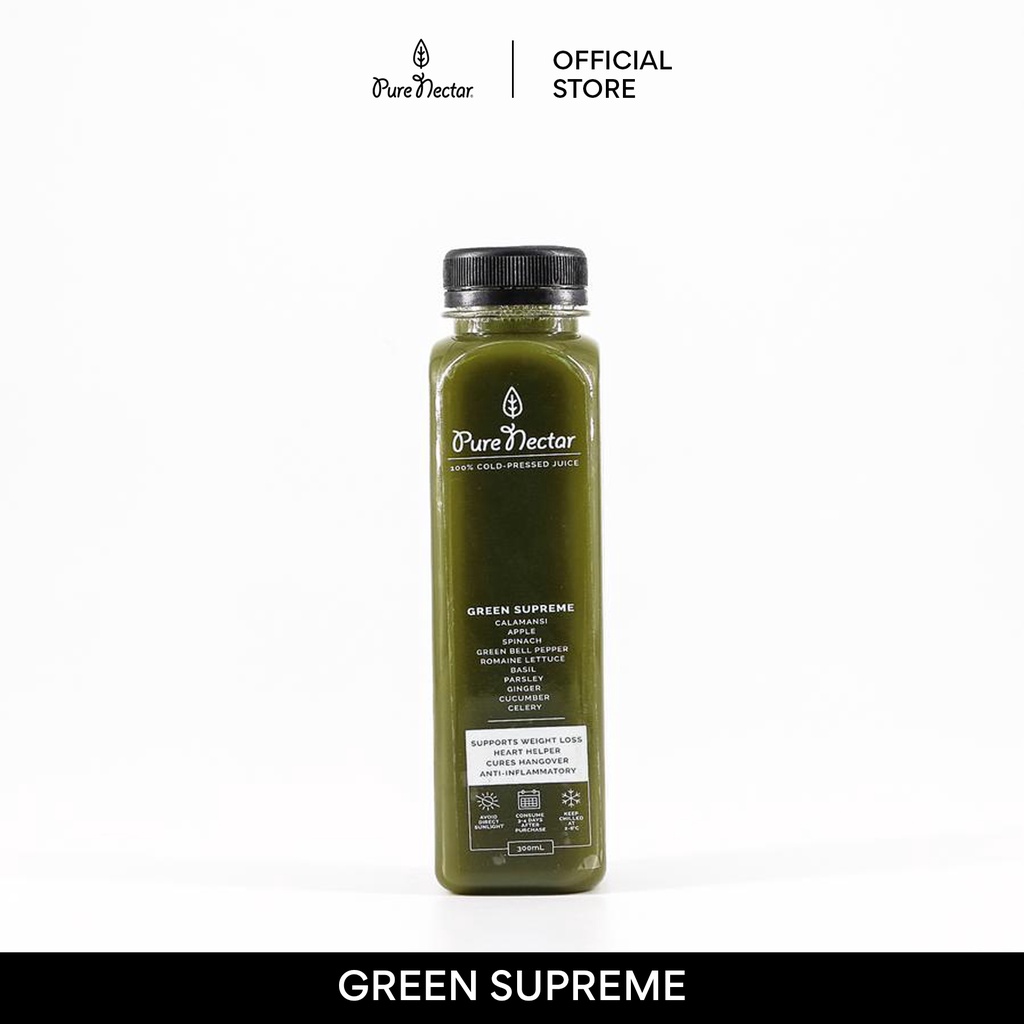 Green Supreme Premium Cold-Pressed Juice 300mL Fresh, Unpasteurized, No Additives Added | Shopee ...