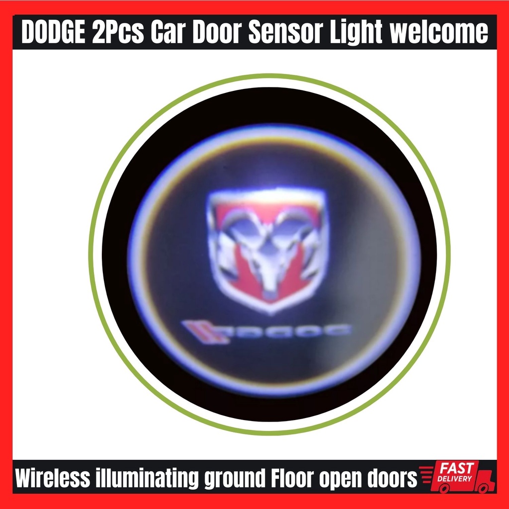 #155 DODGE 2Pcs Car Door Sensor Light welcome Wireless illuminating ...