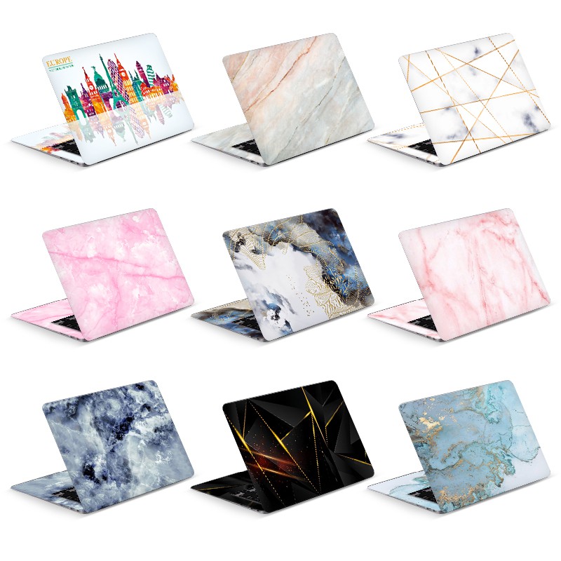 DIY Marble Cover Laptop Decals Skin Laptop Sticker 12/13/14/15/17 inch ...