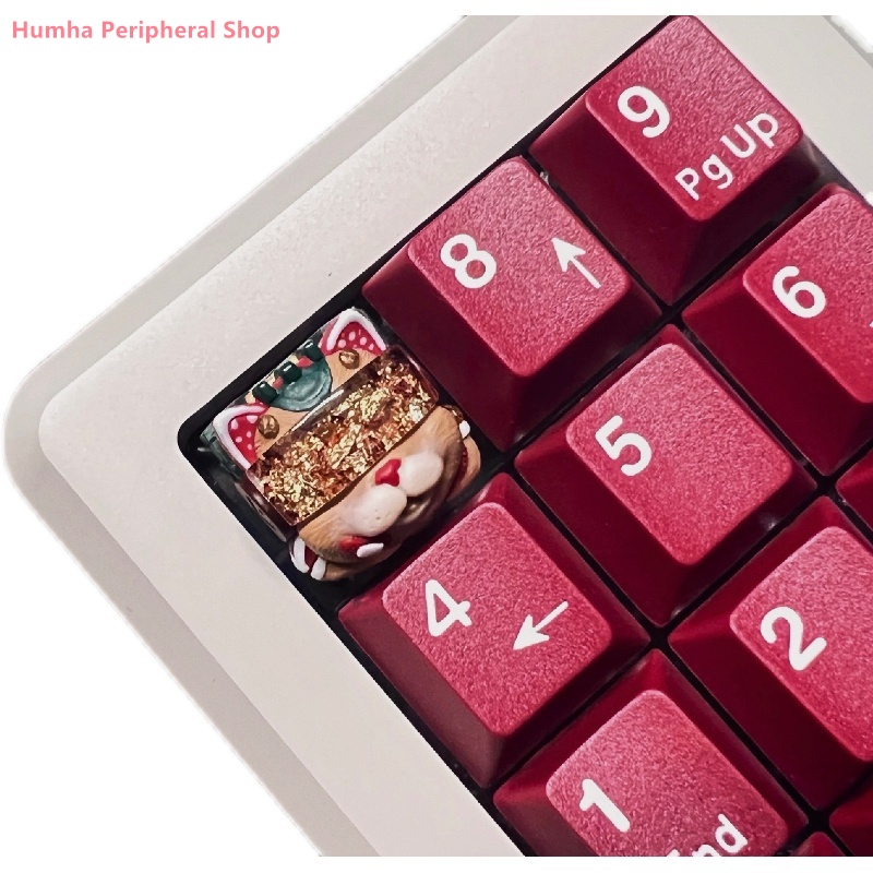 Artisan keycap Space cat keycap Hand made Resin keycap mechanical ...