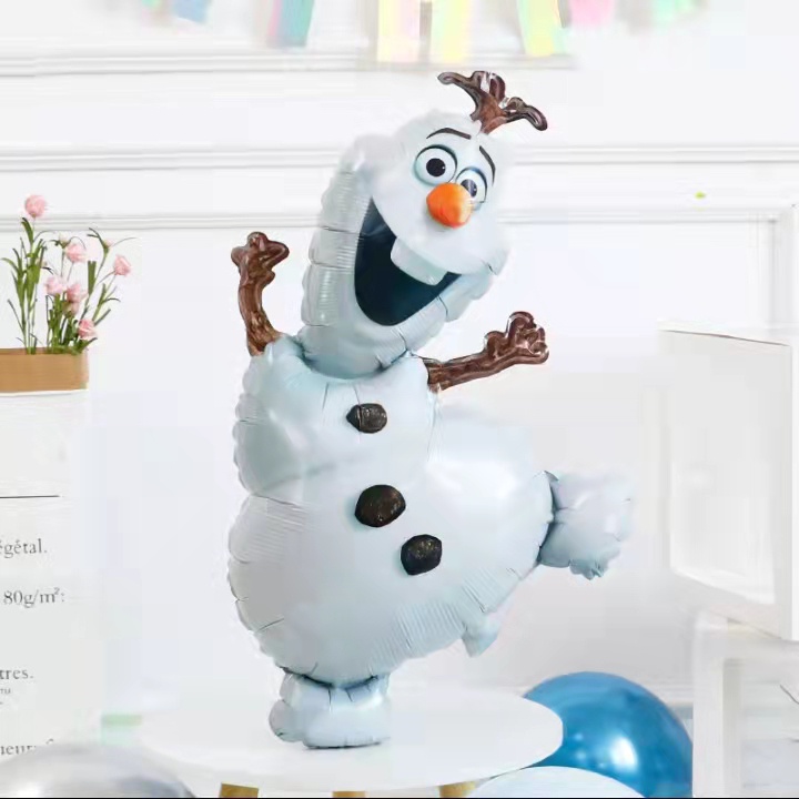 32 inches INS Frozen theme Dance Olaf happy birthday party decorations ...