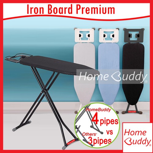 Ironing Board Iron Board [90x30 or 110x33cm board [4 PIPES THICK Frame ...