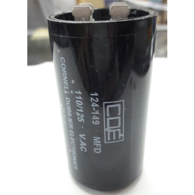 124-149 MFD 110-125VOLTS AC U.S MOTOR STARTING CAPACITOR | Shopee ...