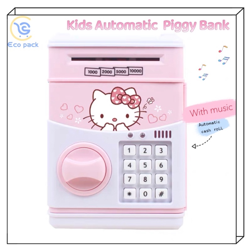 Coin bank money Cartoon Character ATM Savings Machine Bank Children's ...