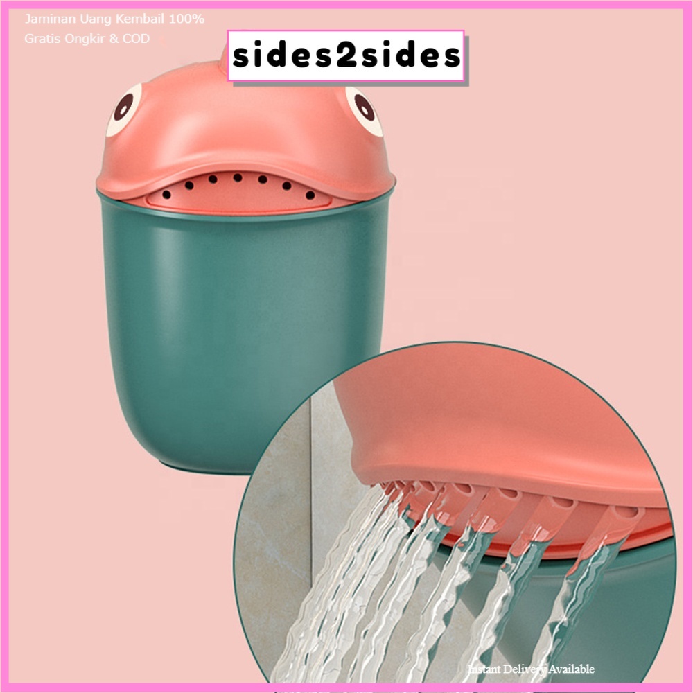 Sides2sides Baby Bath Tabo Cute Fish Shampoo Rinse Cup Bathing Shower ...
