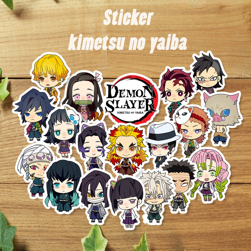 Kimetsu no yaiba Anime Sticker / Demon Slayer Pack Sticker | Shopee ...