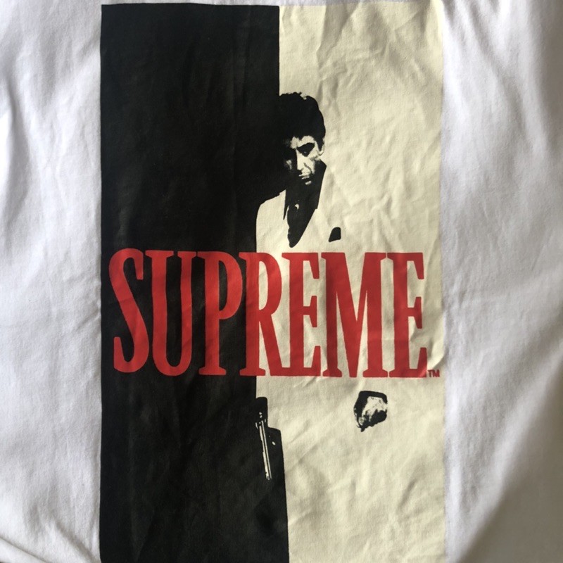 Supreme scarface split tee premium quality (laundried) | Shopee Philippines