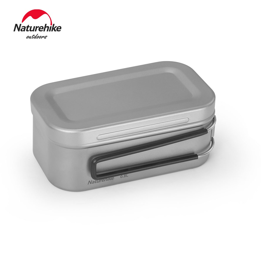 Naturehike Square Titanium Lunch Box Outdoor Camping Lightweight ...