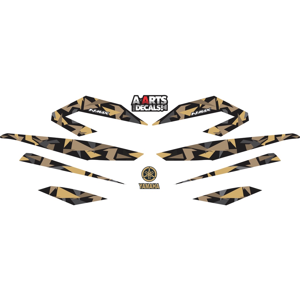 Yamaha Nmax 155 V1 Stock Decals Camo | Shopee Philippines