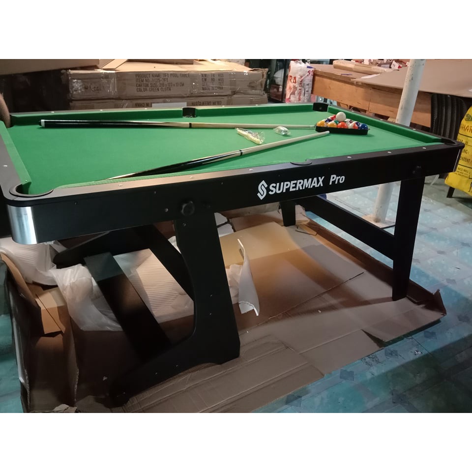 SUPER MAX 3X6 BILLIARD TABLE FOLDABLE / MINI FOLDABLE BILLIARD TABLE ...