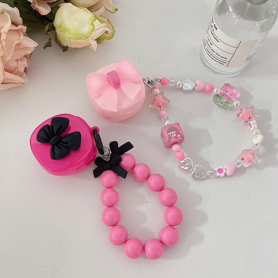 For Baseus WM01 Case WM02 ins wristband Keychain Case Silicone Glossy ...