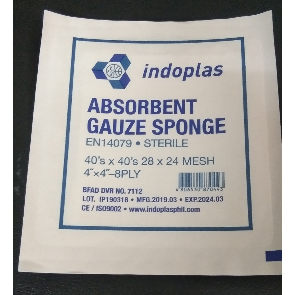 ABSORBENT GAUZE SPONGE 4X4 STERILE SOLD PER PACK | Shopee Philippines