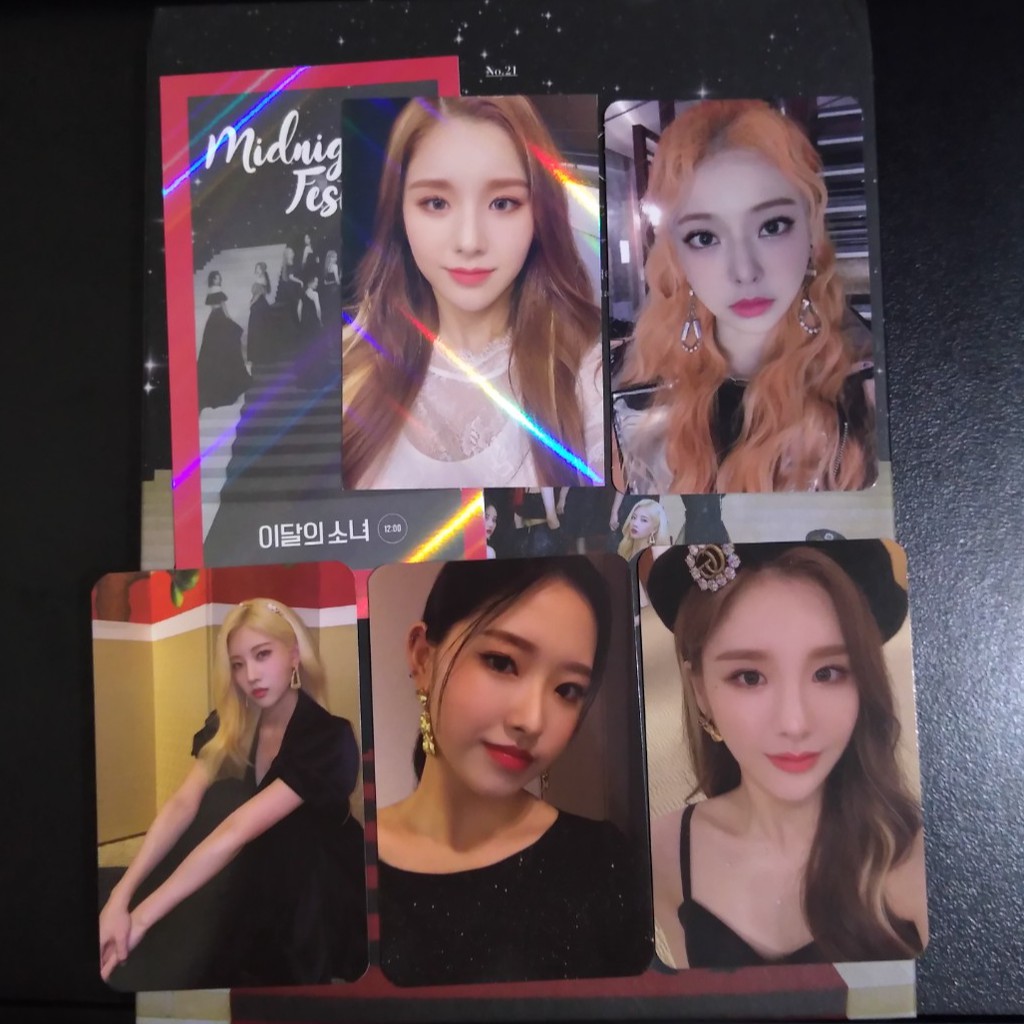 Loona Midnight 12:00 Album only A version Photocard Benefit MMT WD Heejin Kim Lip Olivia Hye ...