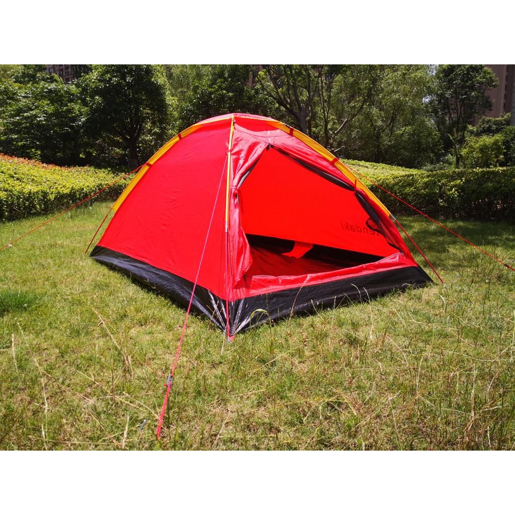 TENDA •camping Dome tent •easy dome tent • Single layer PA800mm fiber ...