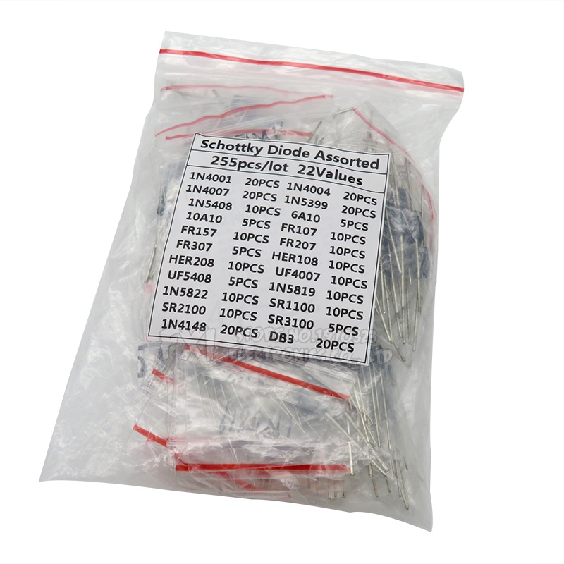 Diodes Assortment Kit 255-Piece Rectifier Diode Assortment Kit – 22 ...