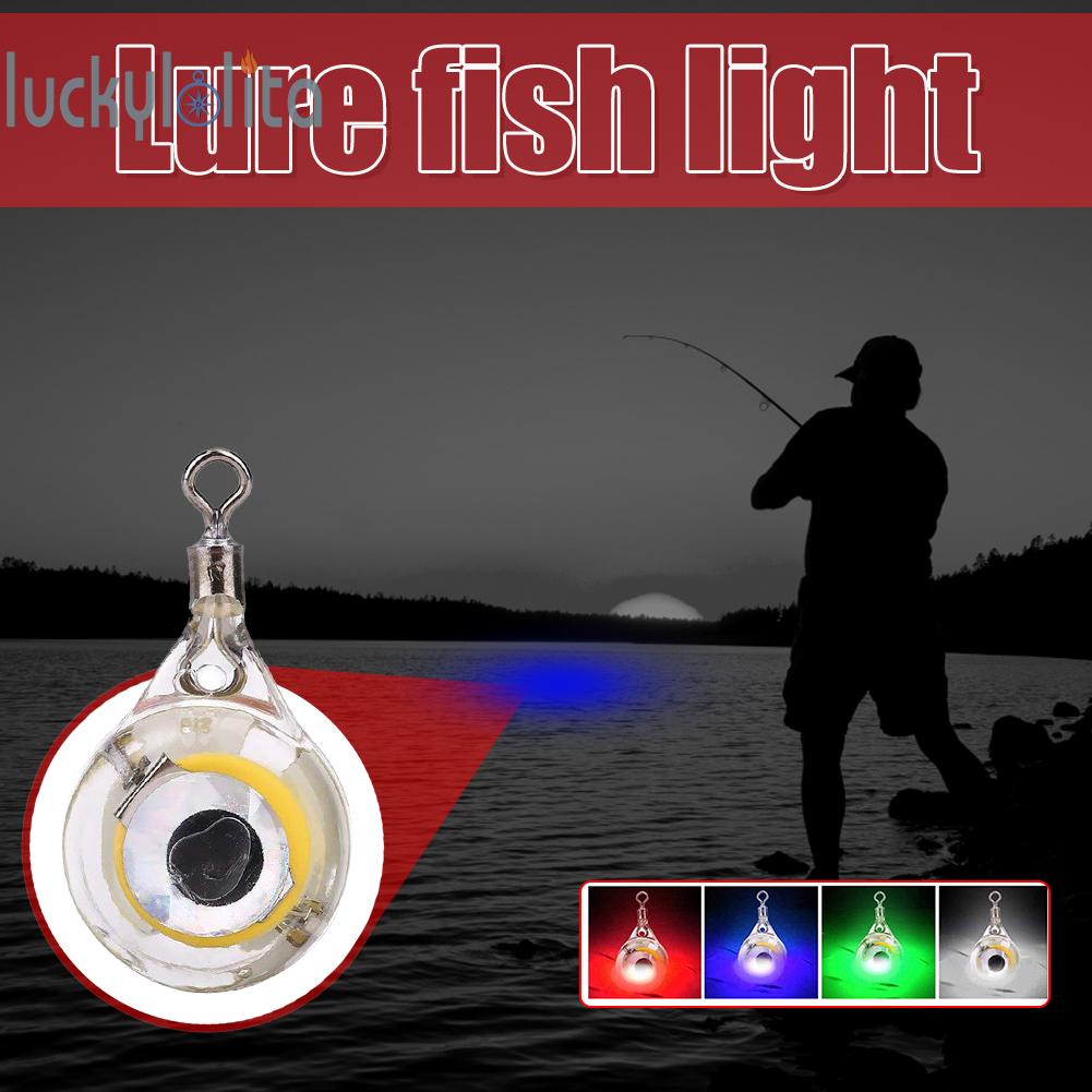 Lucky-3pcs LED Attracting Fish Lamp Underwater Eye Shape Luminous ...