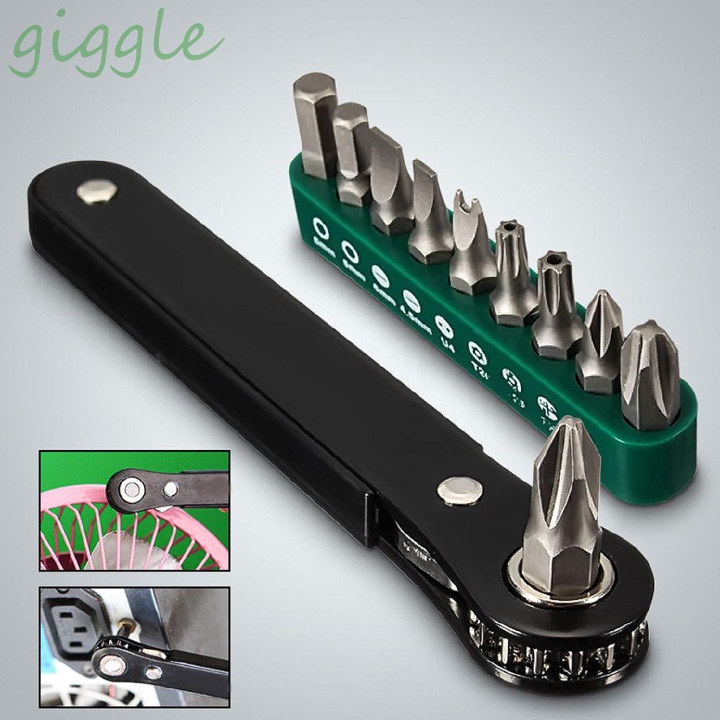 ⭐ Fast Shipping⭐ 10 in 1 Mini Right Angle Offset Hand Ratchet ...