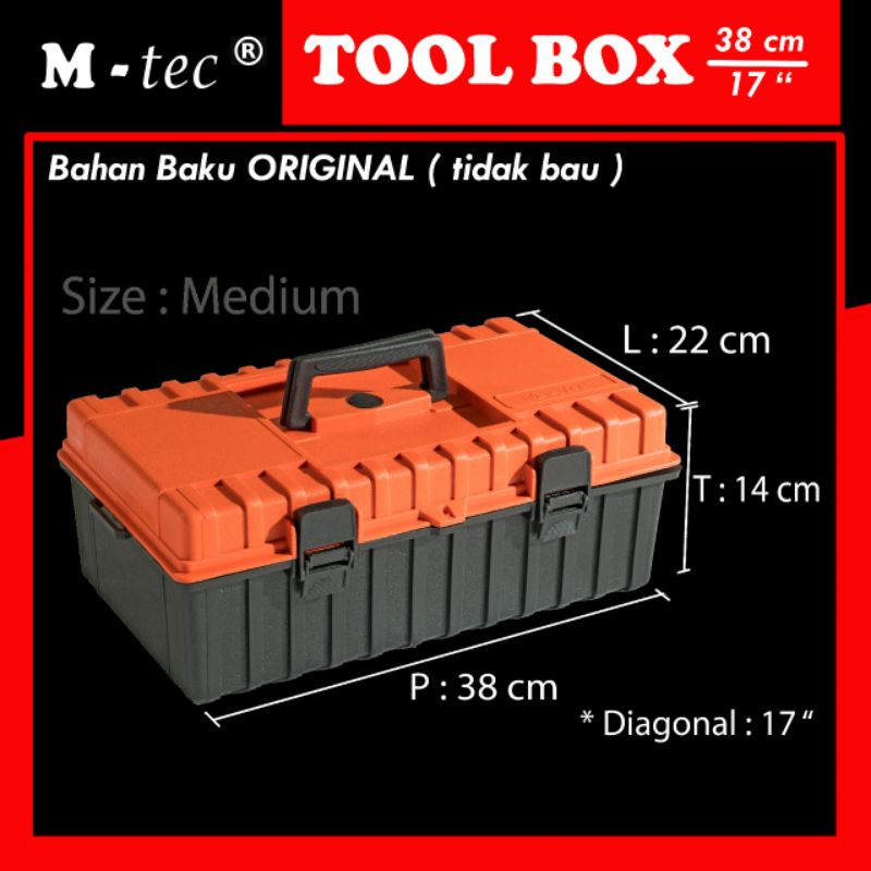 Tool Box M-TEC Medium size, Tool Box, Tool Box, Multipurpose Box made ...