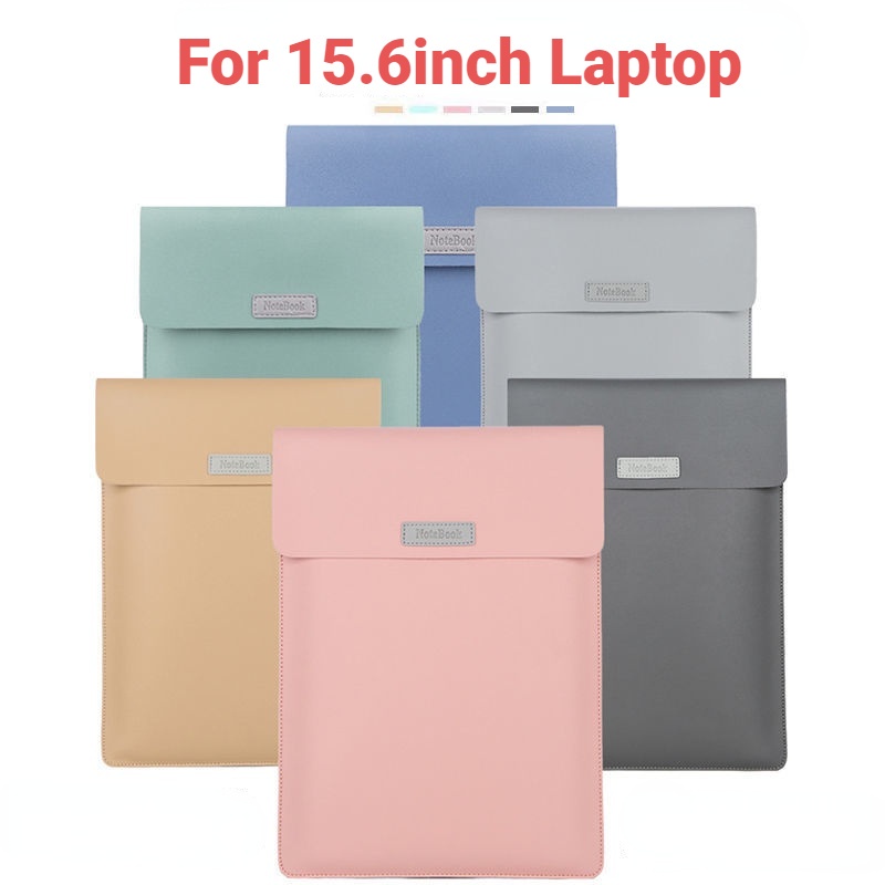 Laptop Pouch 15.6 inch Ultra-thin PU Inner Bag Light Portable Laptop ...