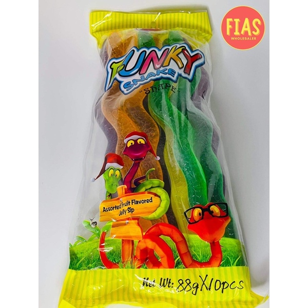 10 Pieces Funky Snake Assorted Flavor Sip | Shopee Philippines