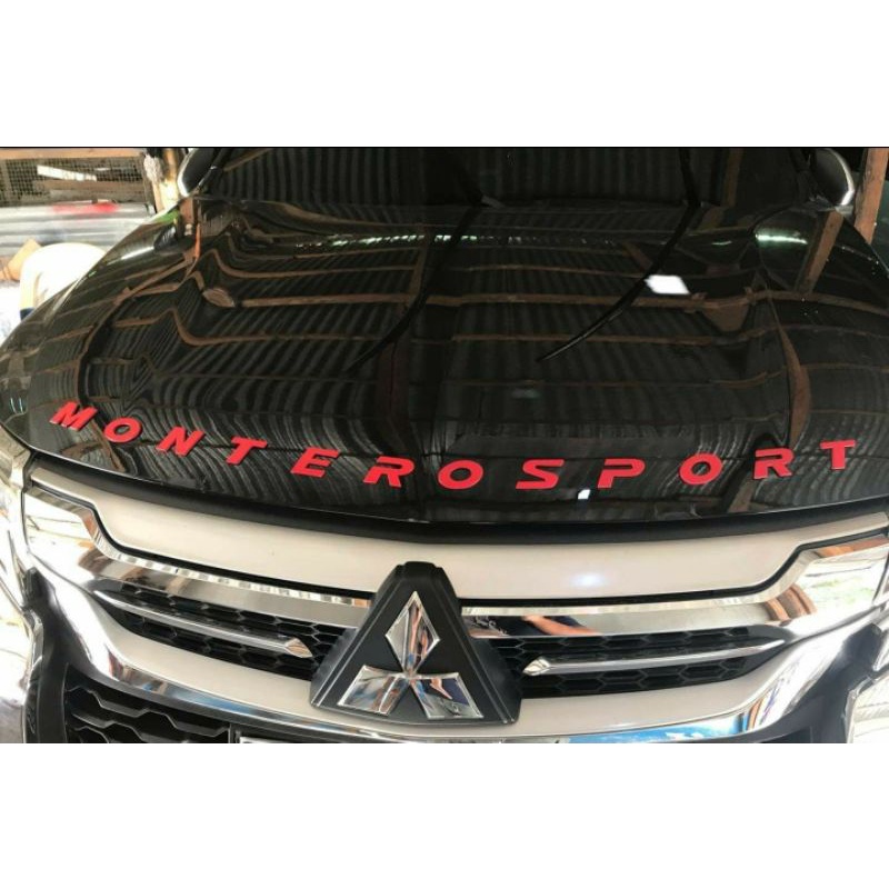 Montero Sport Hood emblem with Pattern Included standard size | Shopee ...
