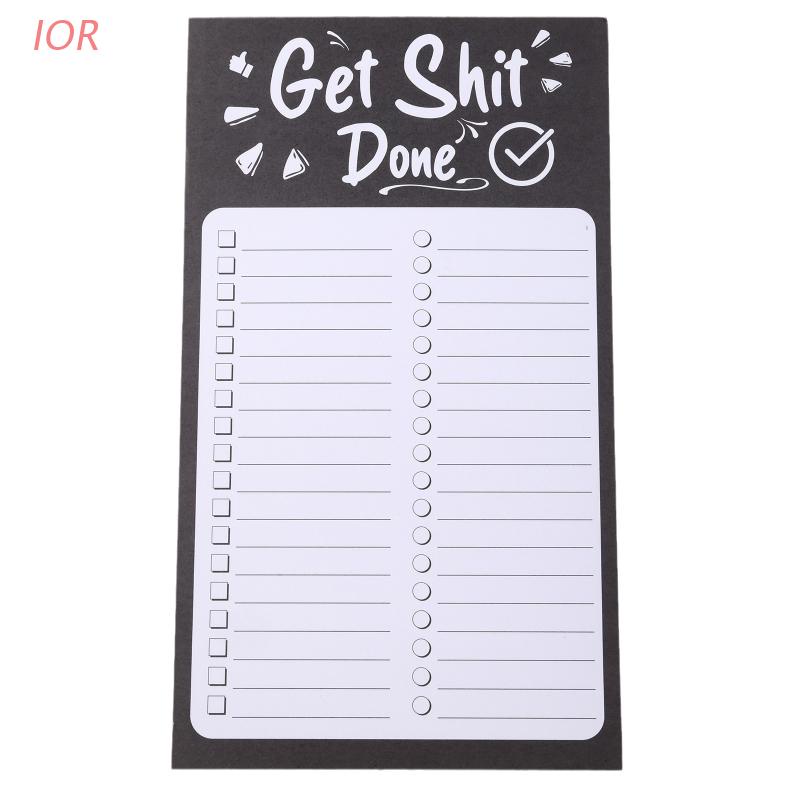 IOR Grocery List Notepad with Magnet for Shopping To Do Lists Magnetic ...