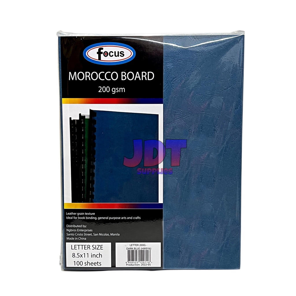 Focus 200gsm Morocco Board/Paper Binding Cover [Short/A4/Long Size ...