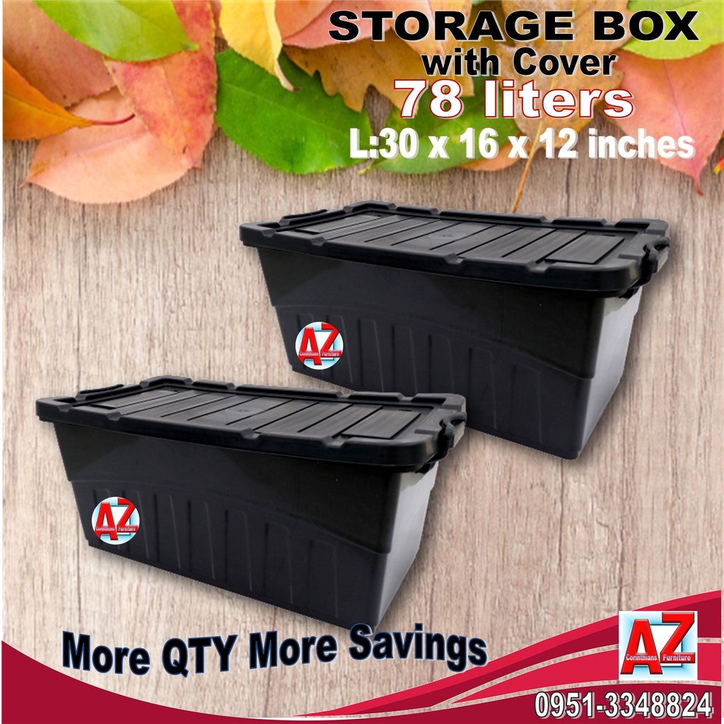 Storage box 78 liters, rectangular deco box, multi purpose storage ...