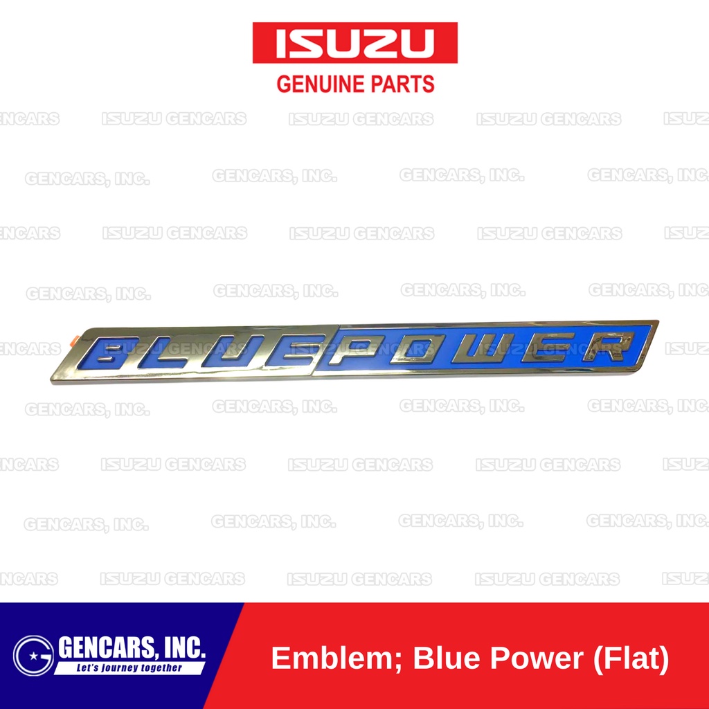 Isuzu Blue Power Emblem for D-Max 2014-2017 (Flat) (9651052261L ...