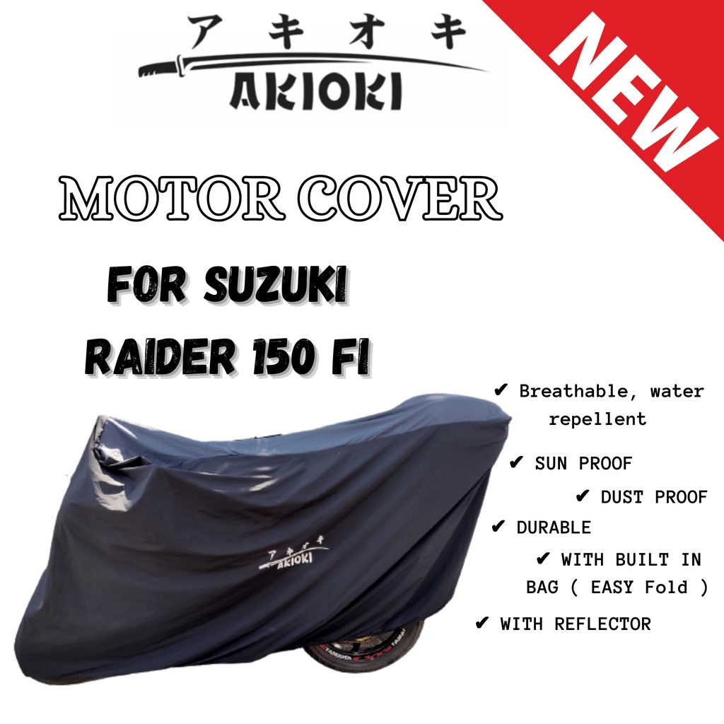 NEW AKIOKI MOTOR COVER | FOR SUZUKI RAIDER 150 FI |PROTECT YOUR MOTOR ...